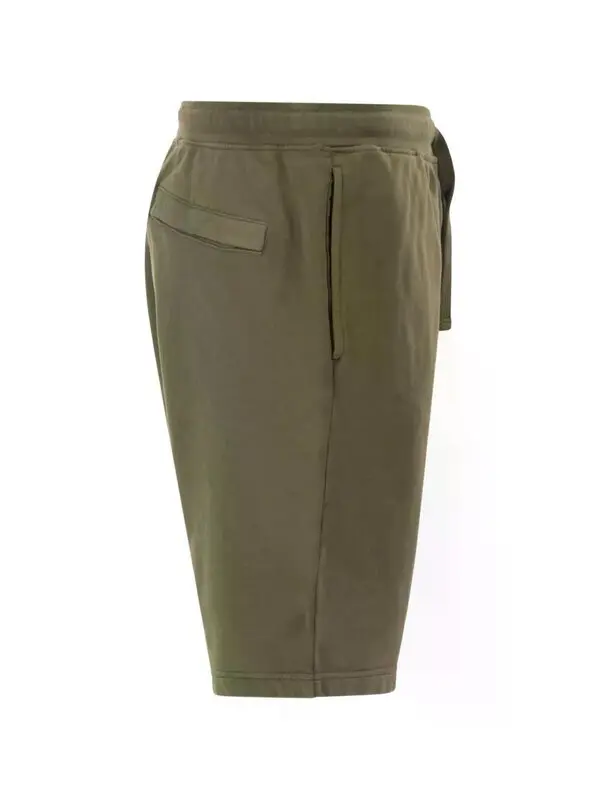 Stone Island Pocket Cotton Shorts - Green