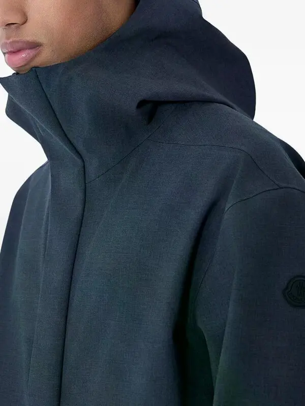 Moncler High-collar Jacket - Blue
