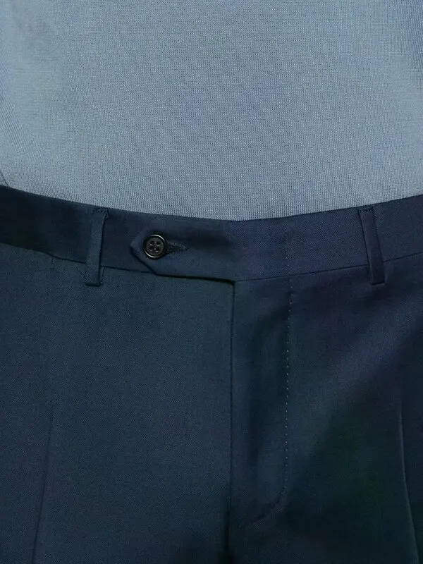 Canali Button Detailed Trousers