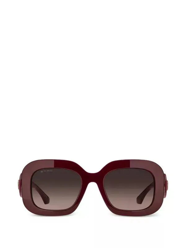 Etro Oval Frame Sunglasses - Red