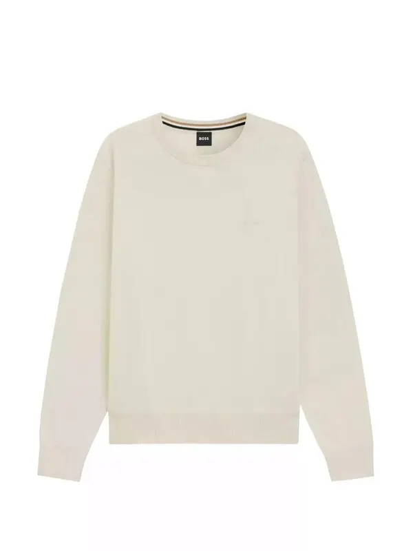 BOSS Crew-neck Sweater - White