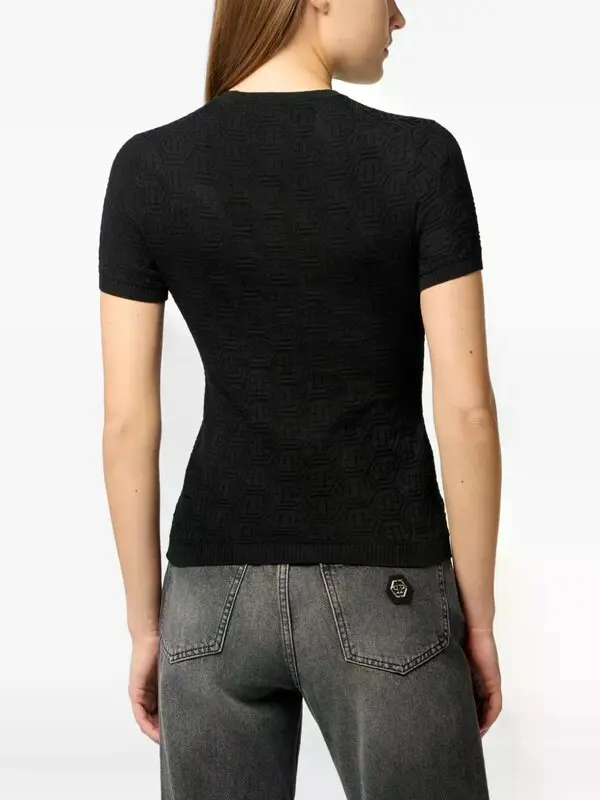 Philipp Plein Monogram Knitted T-shirt