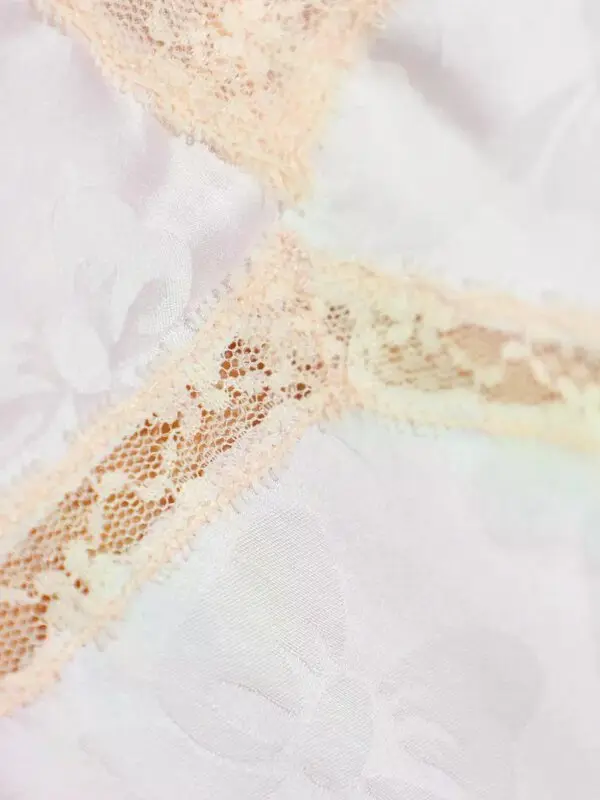 LoveShackFancy Lirena Lace Trim Floral Blouse - Neutrals