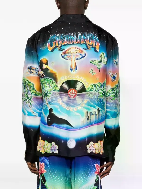 Casablanca Graphic-pattern Shirt - Black