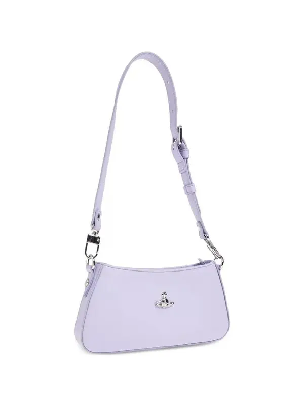 VIVIENNE WESTWOOD Tasha Orb-plaque Shoulder Bag - Purple