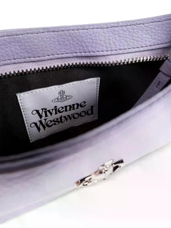 VIVIENNE WESTWOOD Tasha Orb-plaque Shoulder Bag - Purple