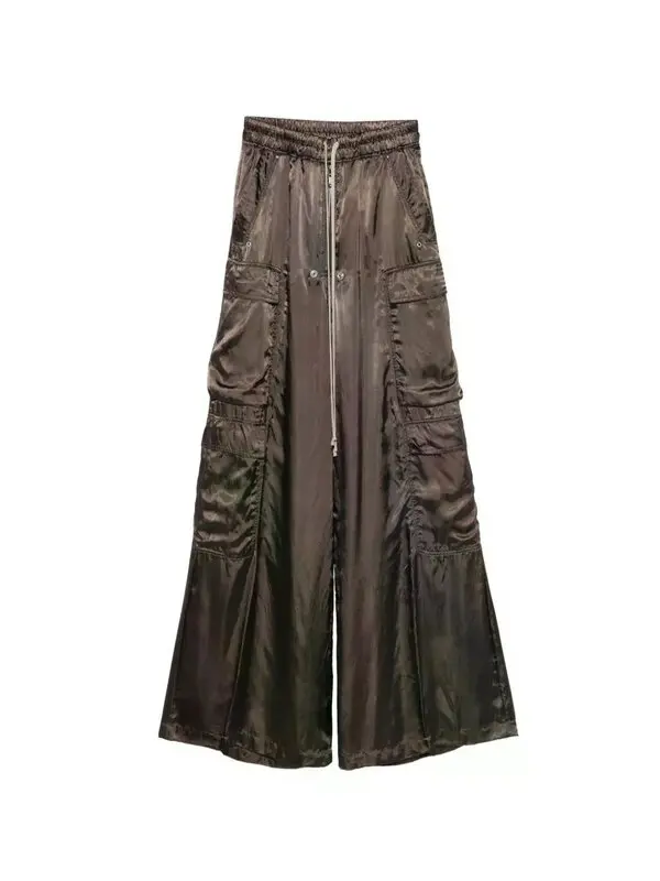 Rick Owens Cargo Drawstring Palazzo Pants - Brown