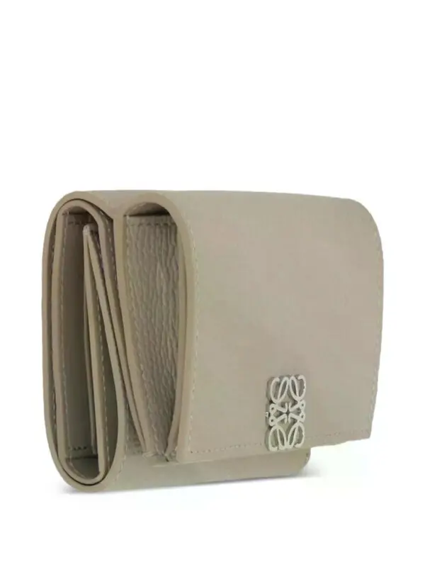 Loewe Anagram Tri-fold Wallet - Neutrals