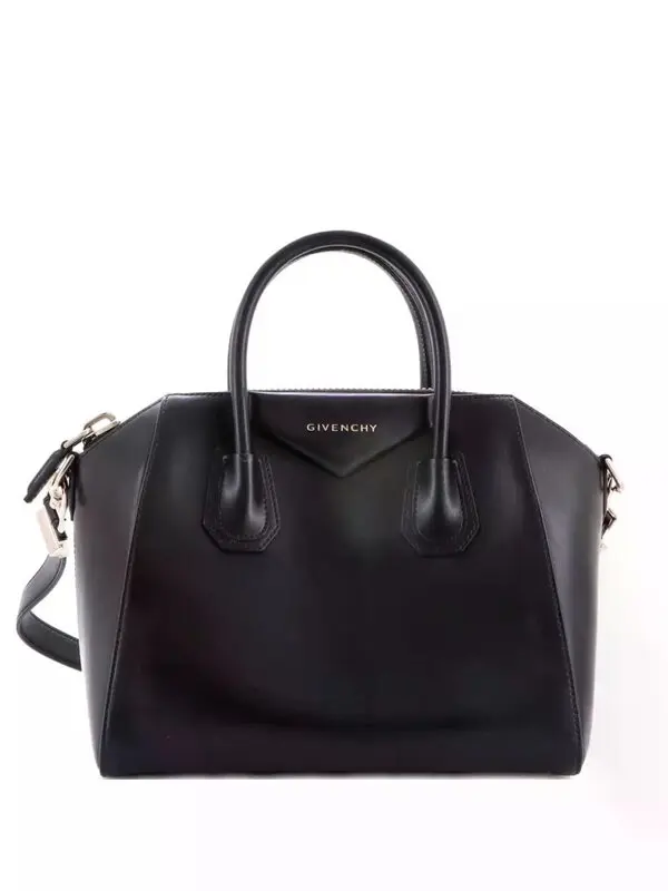 Givenchy Antigona Small Satchel Glazed Leather - Black