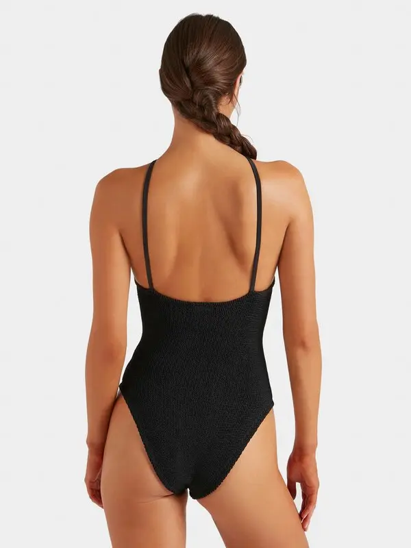 Hunza G Jasmine Swimsuit With Hoop Detail - Black