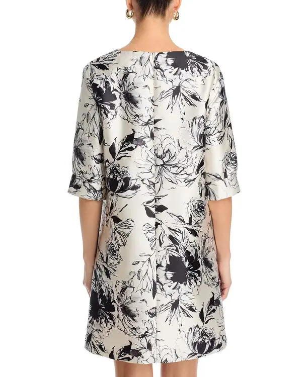 Caroline Rose A-line Floral Print Dress