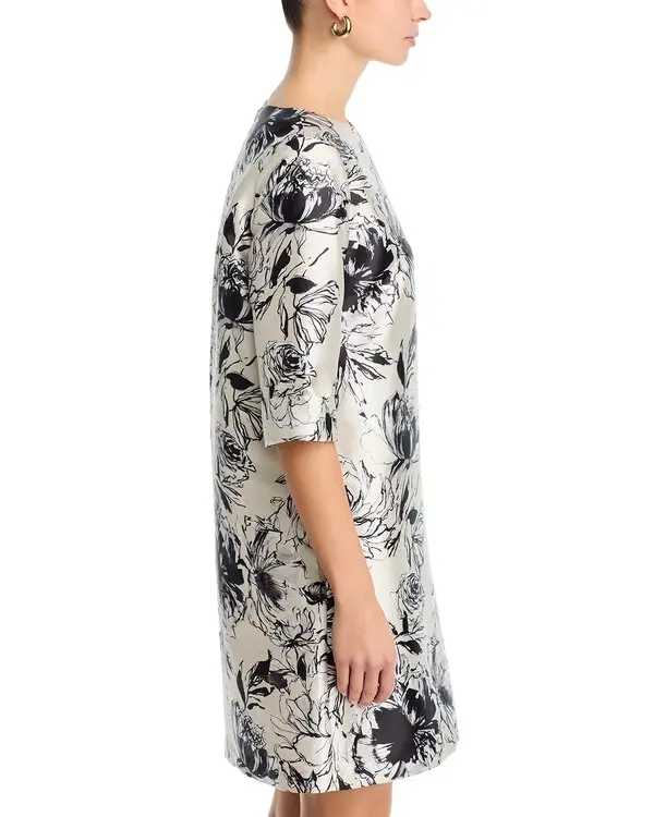 Caroline Rose A-line Floral Print Dress