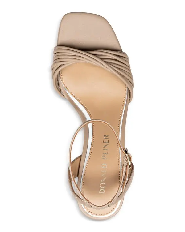 DONALD PLINER Ilya Leather Dress Sandals - Sand