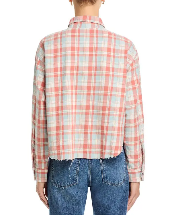 ASKK NY Crosby Flannel Shirt - Orange Plaid
