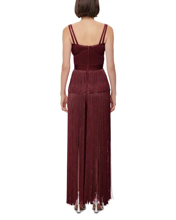 Herve Leger The Holly Gown - Met Dark Red
