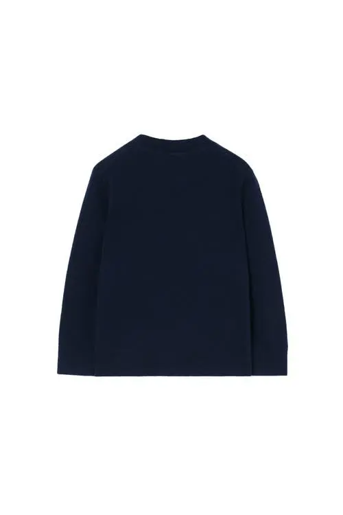 Burberry Cashmere Crew-neck Sweater - Navy