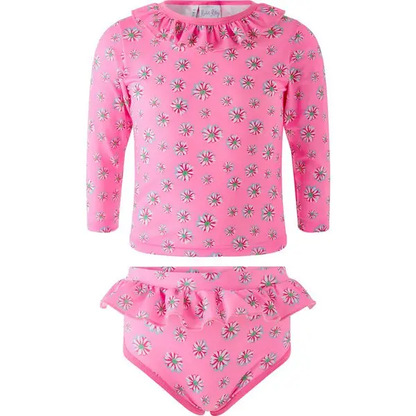RACHEL RILEY Daisy Rash Guard Set - Pink