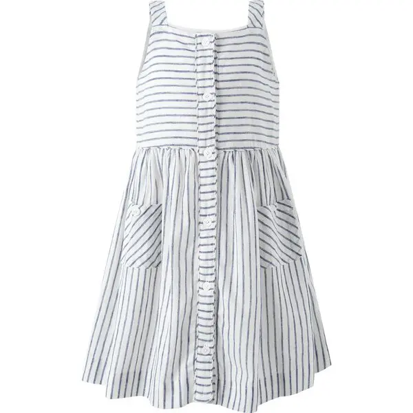 RACHEL RILEY Stripe Button-front Sundress