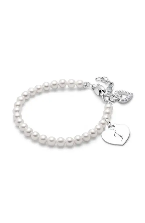 TINY BLESSINGS Sterling Silver 4mm Cultured Pearl Bracelet - Silver - I