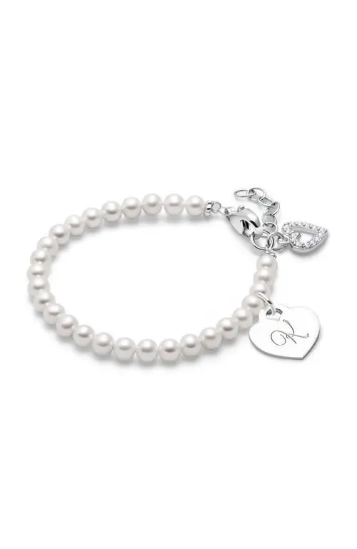 TINY BLESSINGS Sterling Silver 4mm Cultured Pearl Bracelet - Silver - K