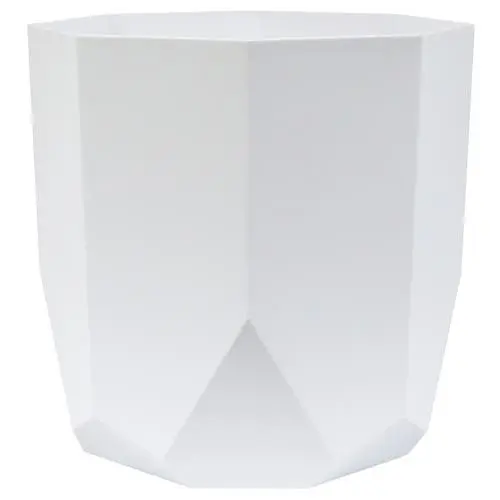 BLOEM Tuxton Hexagon Planter 8 Inch Casper - White