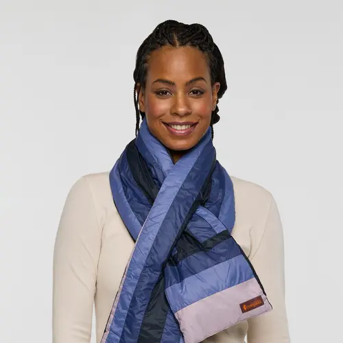 COTOPAXI Fuego Down Scarf - Carbon Stripes