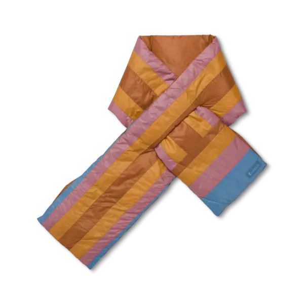 COTOPAXI Fuego Down Scarf - Sienna Stripes