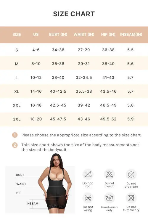 SHAPELLX Airslim® Open Bust Tummy Control Bodysuit - Black
