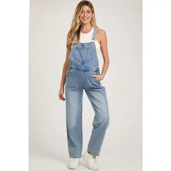 PINKBLUSH Front Pocket Overall - Denim