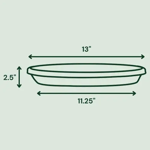 BLOEM Terra 13 Inch Resin Saucer