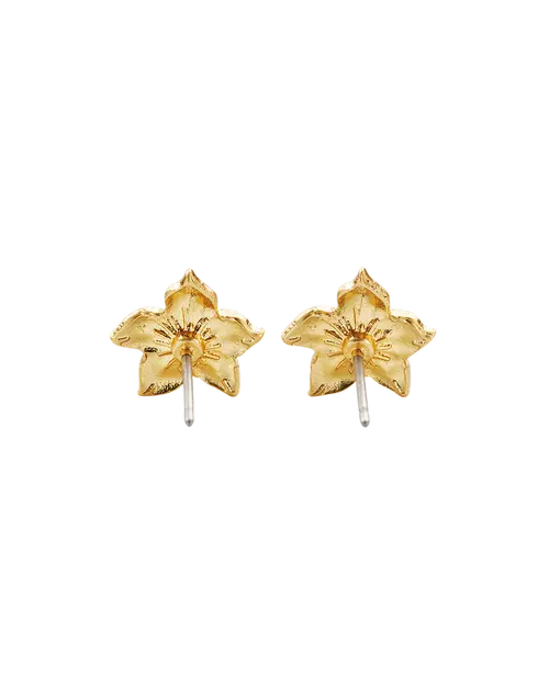 FABLE ENGLAND Jasmine & Pearl Stud Earrings