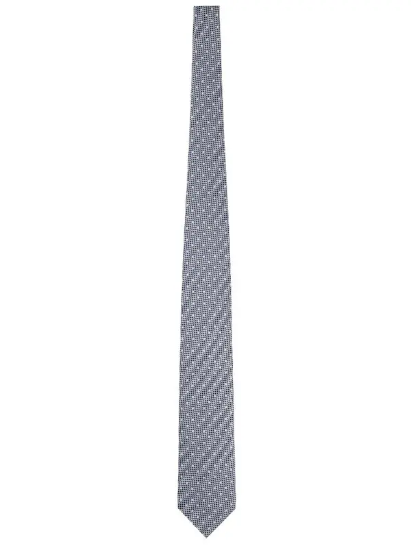 TOM FORD Printed Silk Neck Tie - Azure