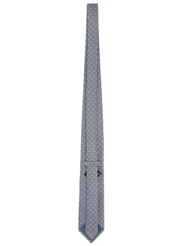 TOM FORD Printed Silk Neck Tie - Azure