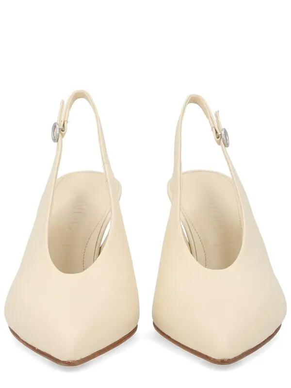 AeydĒ Slingback Stiletto Heels - Beige