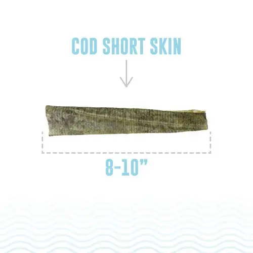 ICELANDIC+ 8-10" Cod Short Skins 3-pack Dog Treats