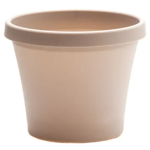 BLOEM Terra Pot Planter 16 Inch Pebble Stone Durable Resin - Beige