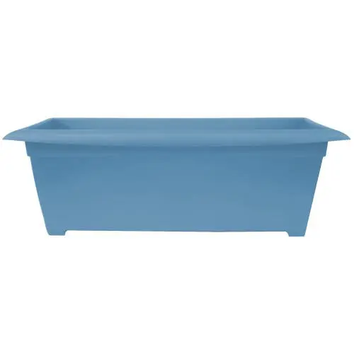 BLOEM Dayton Large Window Deck Box Planter 27 Inch - Blue