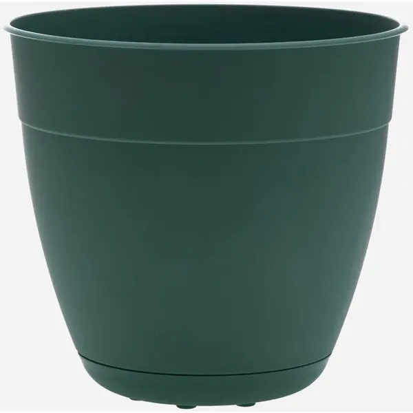 BLOEM 16 Inch Dayton Planter With Saucer - Green