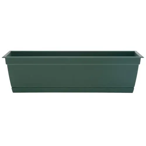BLOEM 24 Inch Dayton Window Box Planter - Green