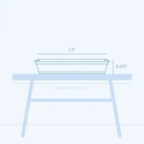 BLOEM 24 Inch Dayton Window Box Planter
