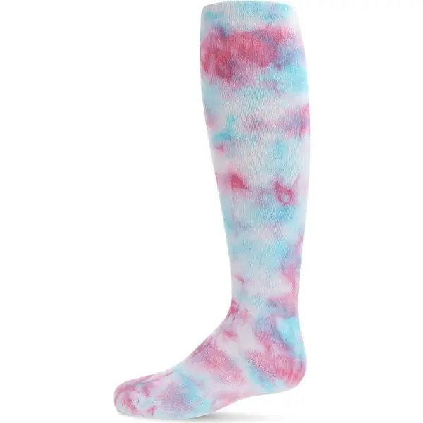 MEMOI Tonal Tie Dye Knee High Socks - Cotton Candy