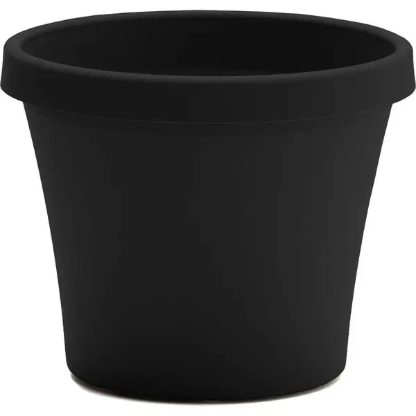 BLOEM Terra Pot Planter 20 Inch Durable Resin Pot - Black
