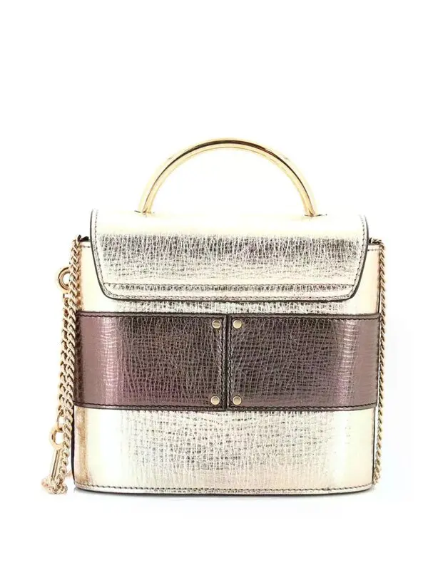Chloé Aby Lock Small Crossbody Bag - Gold