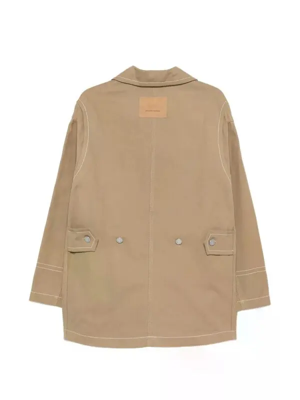 AMI Paris Topstitching Jacket - Neutrals