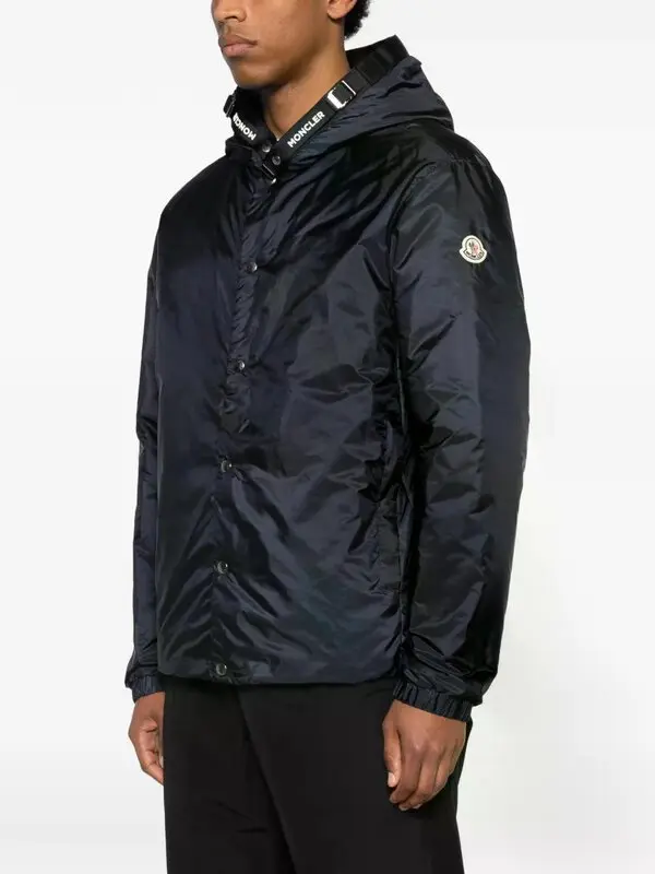 Moncler Logo Tape Hooded Jacket