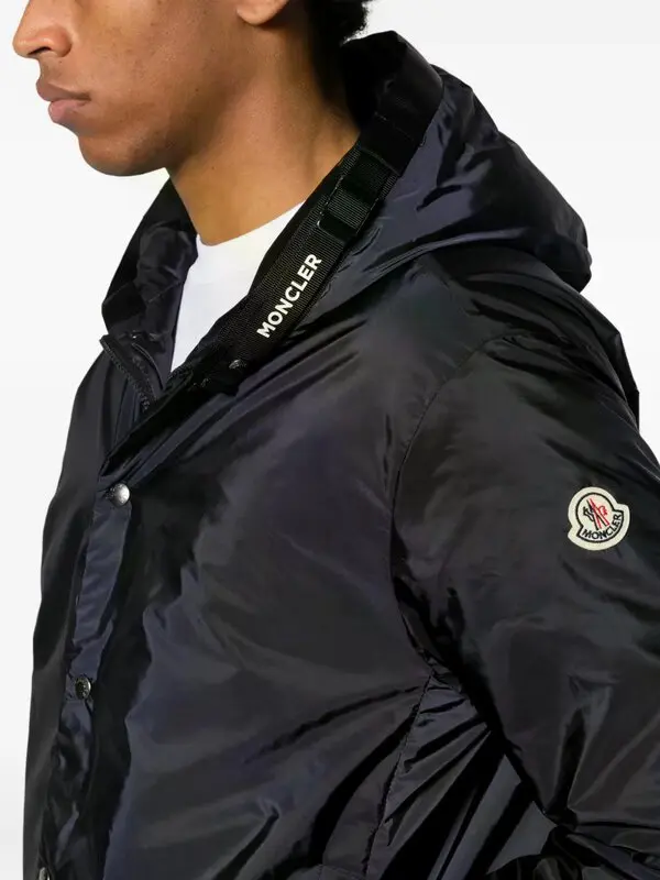 Moncler Logo Tape Hooded Jacket