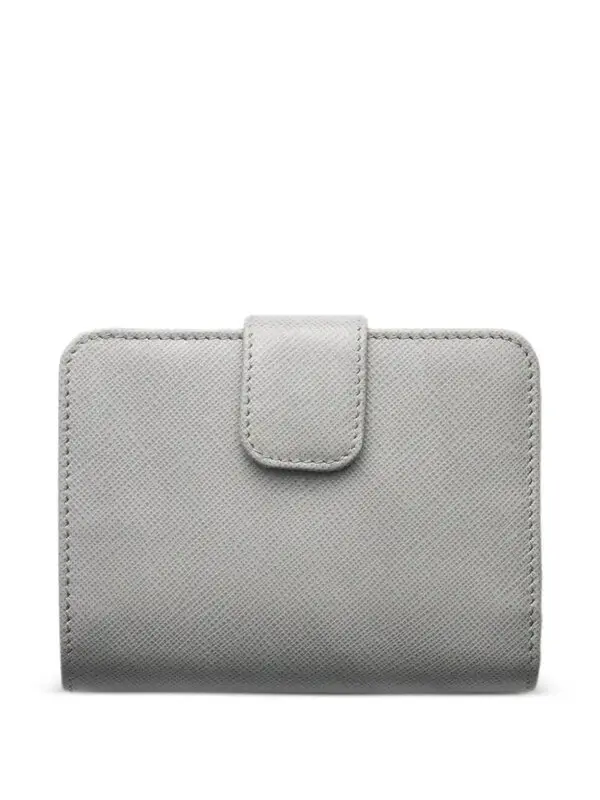 Prada Small Saffiano Leather Wallet - Grey