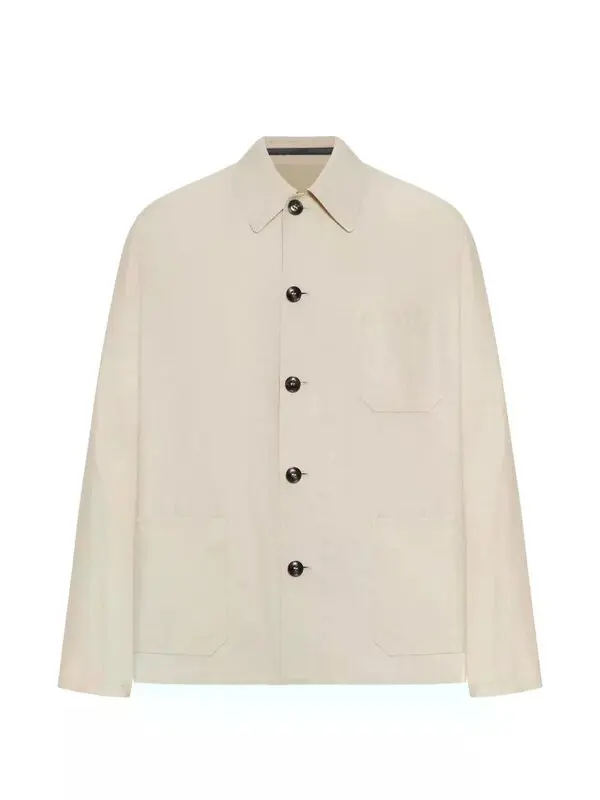 Giorgio Armani Beige Chest Pocket Overshirt - Neutrals