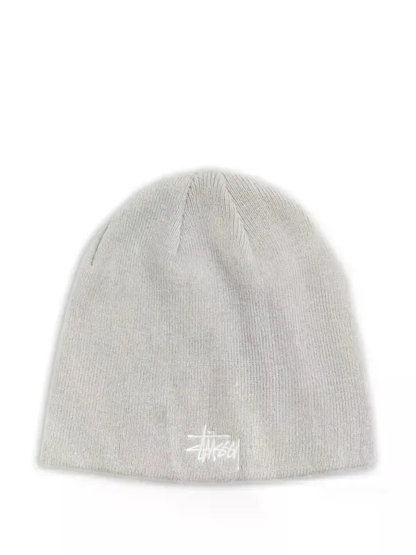StÜssy Logo Detail Beanie - Grey