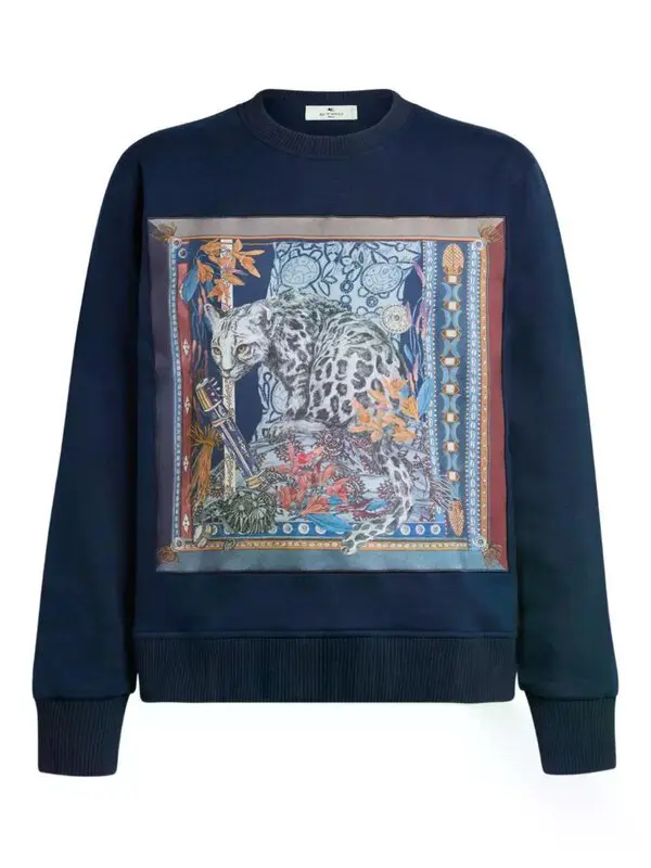Etro Printed Sweatshirt - Blue